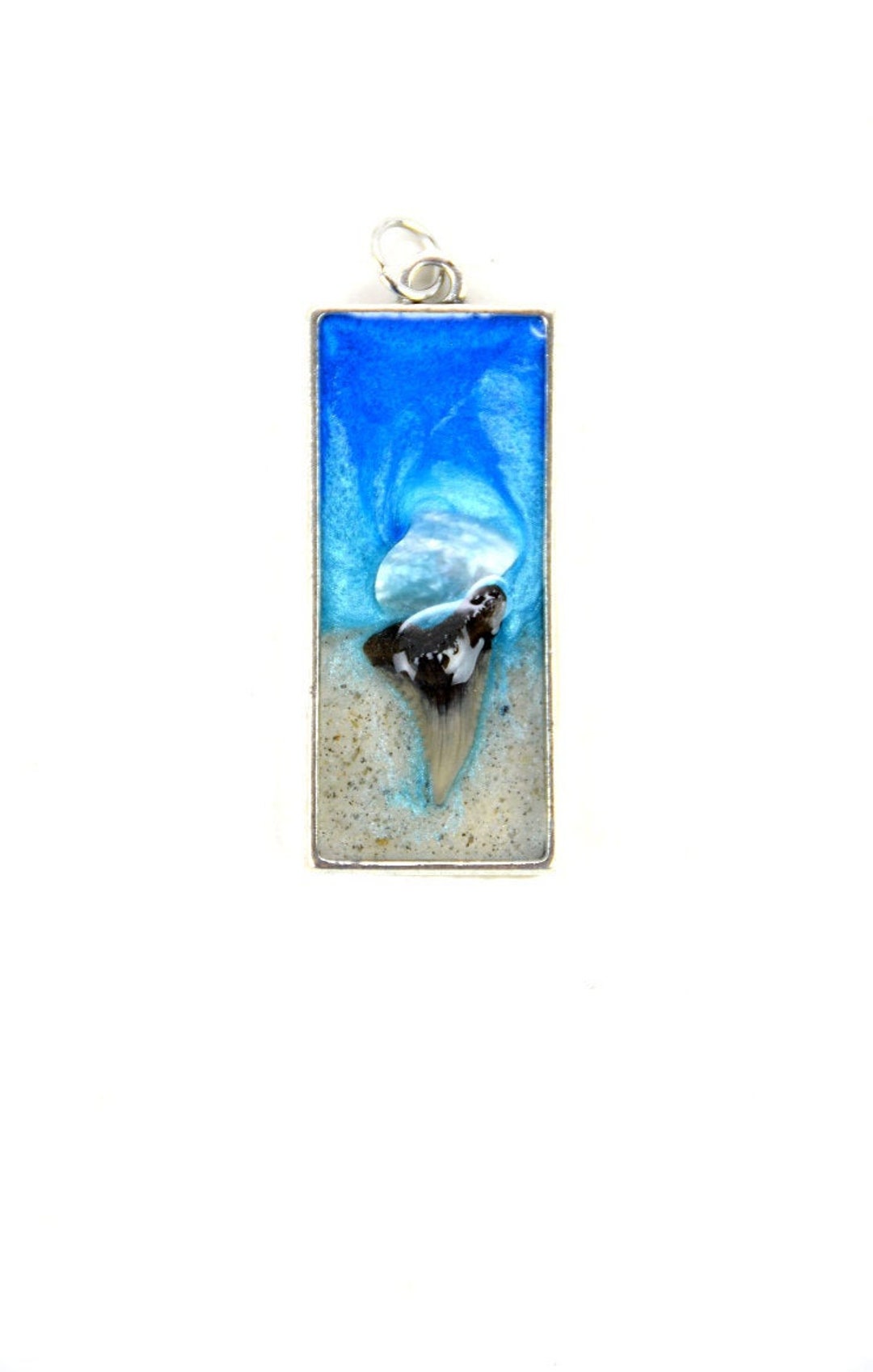 Snaggle Shark Tooth & Beach Sand Pendant Necklace - Etsy
