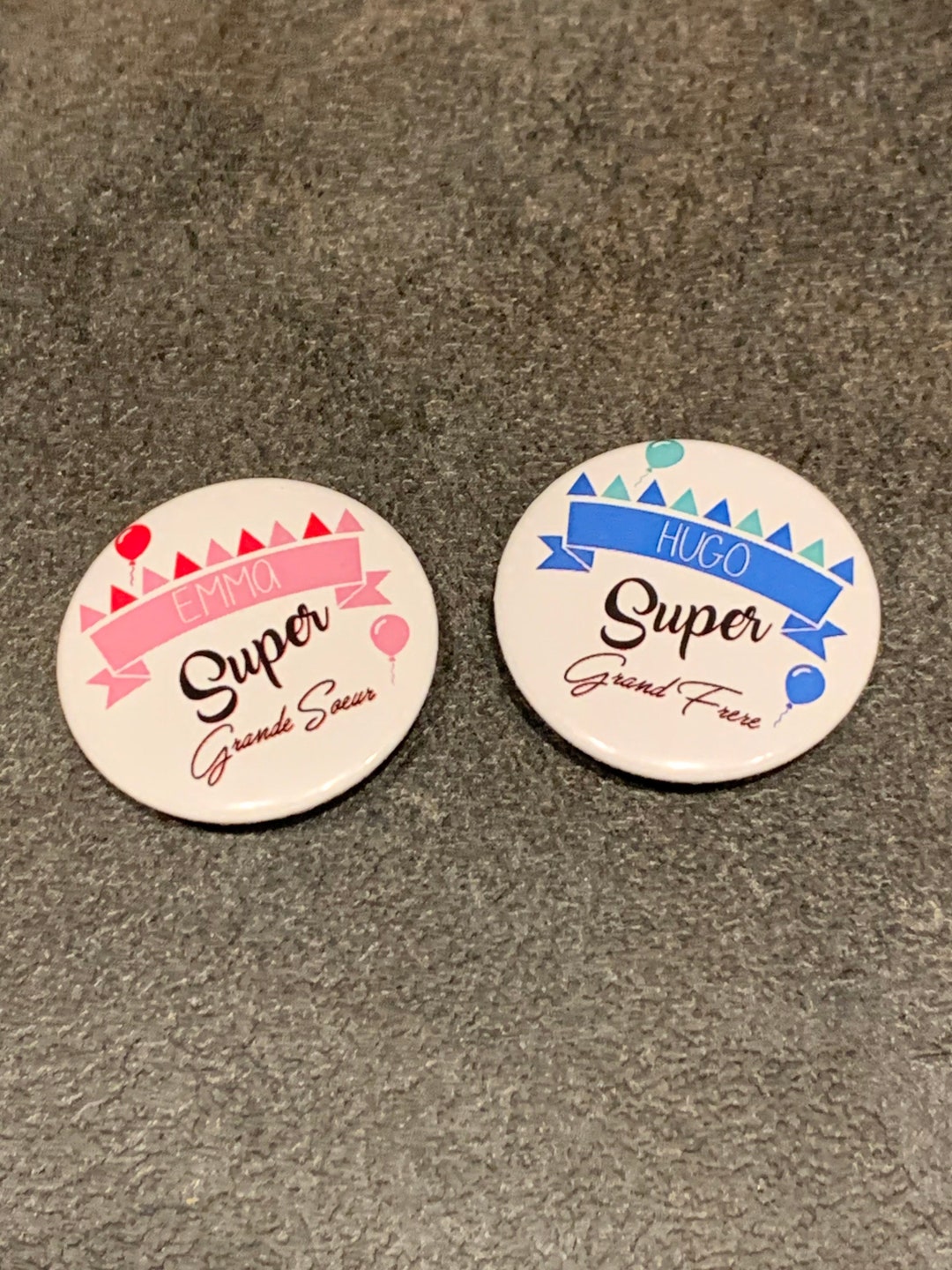 Personalized Badge Super Big Brother/sister Holidays Personalized Order ...