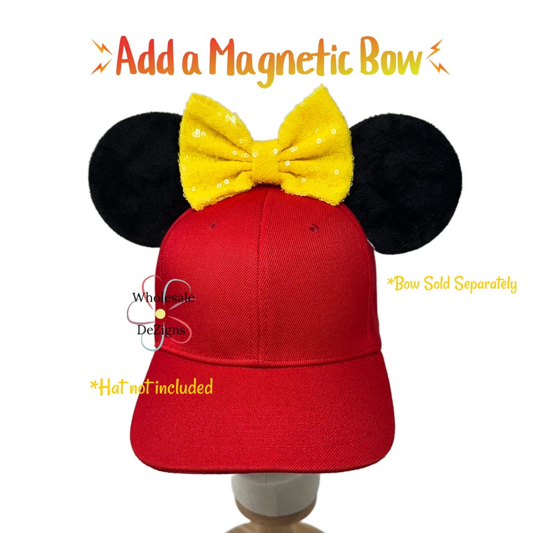 Any Color MAGNETIC BOW Custom Lightweight Sparkly Sequin or Velvet Bows ...