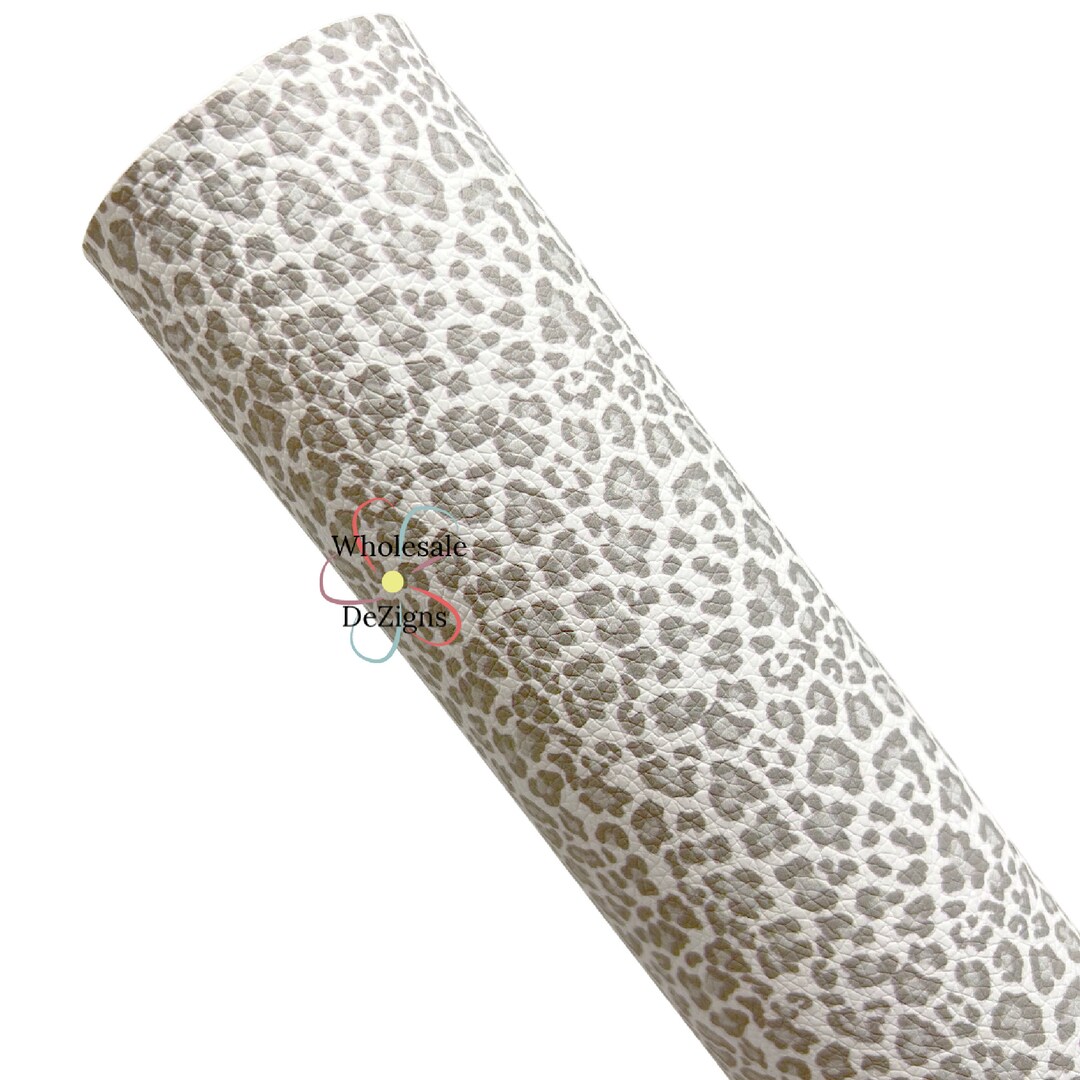 Grey Snow Leopard Leather, Leopard Leather, Grey Leather Sheet, Cheetah ...