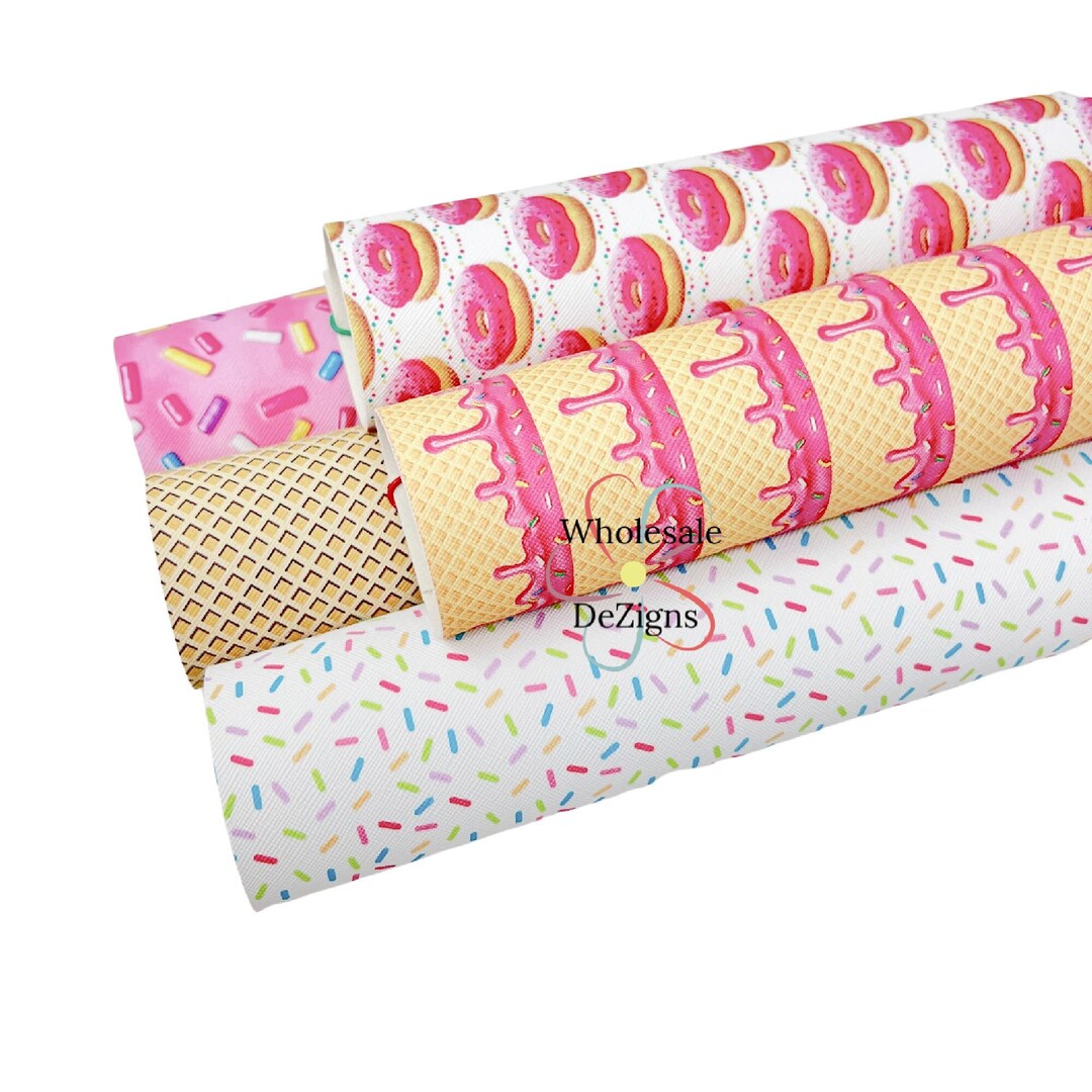 Dessert Craft Sheets | Donuts | Sprinkles Iced Vanilla Cone | Pink ...