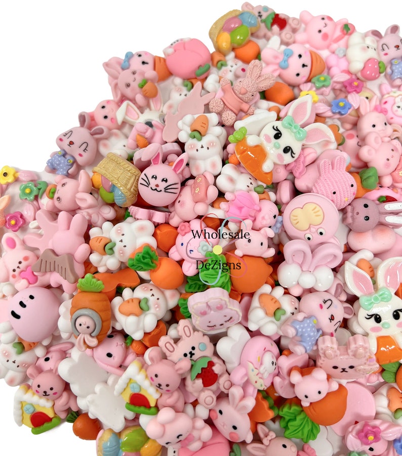 Grab Bag Easter Themed Resins, Bunny Face Carrot Sensory Toy, Spring ...