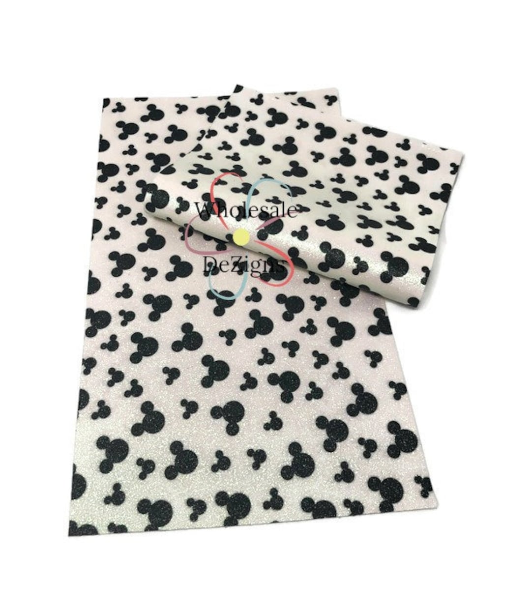 Fine Glitter Mouse Sheets, Black Mouse Head Leather Sheet, Mouse Canvas ...