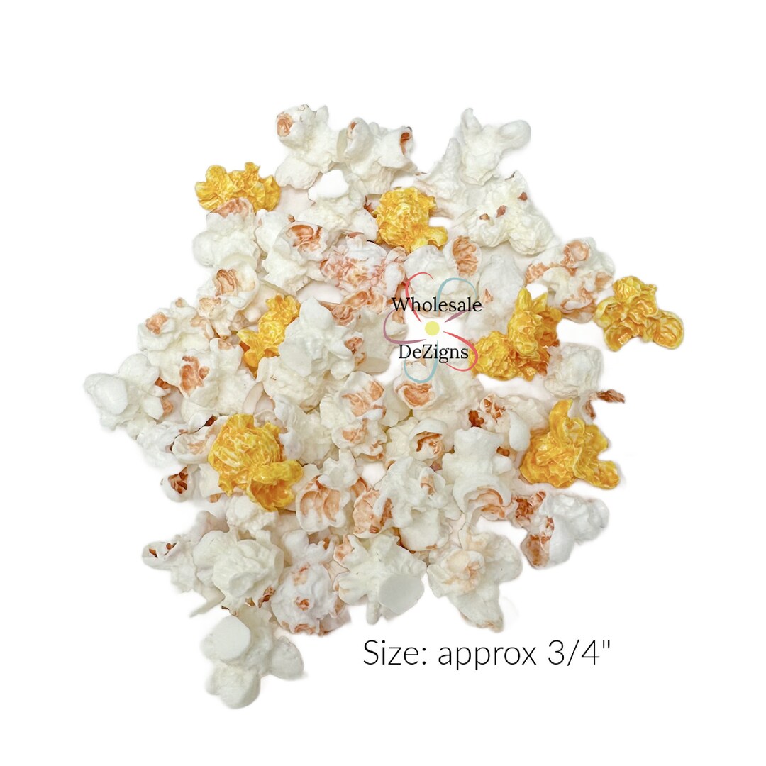 Popcorn Resins | Life Like Popcorn Pieces Cabochons Plastic Decoration ...