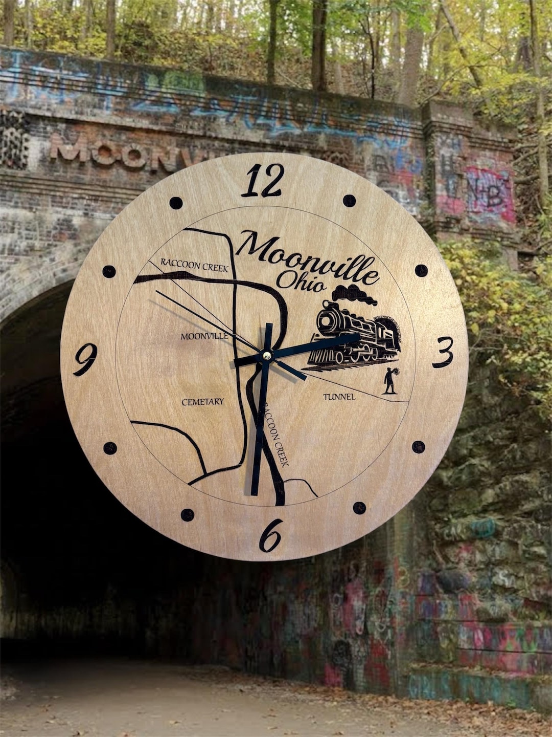 Moonville Ohio Clock - Etsy