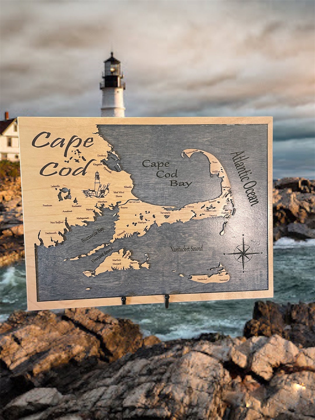 Cape Cod Seaside Vacation Coastal Wall Art Souvenir Decor - Etsy