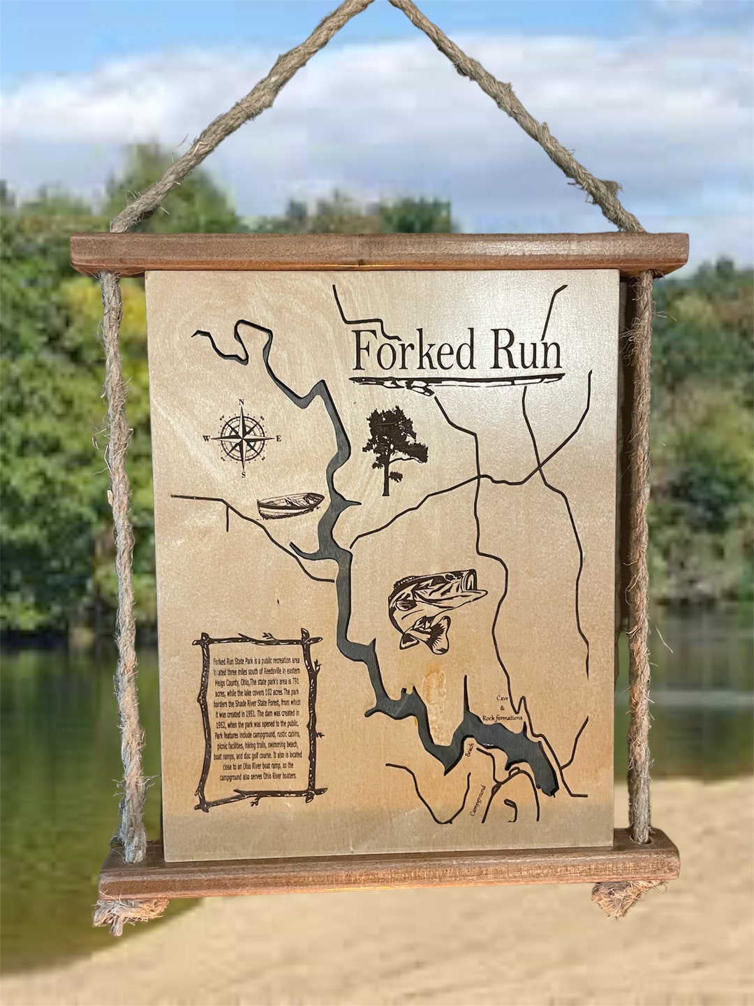 Forked Run Laser Engraved Wall Art Home Decor - Etsy