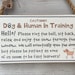 Handmade Wooden Door Sign for Dog (and Human) in Training. - Etsy