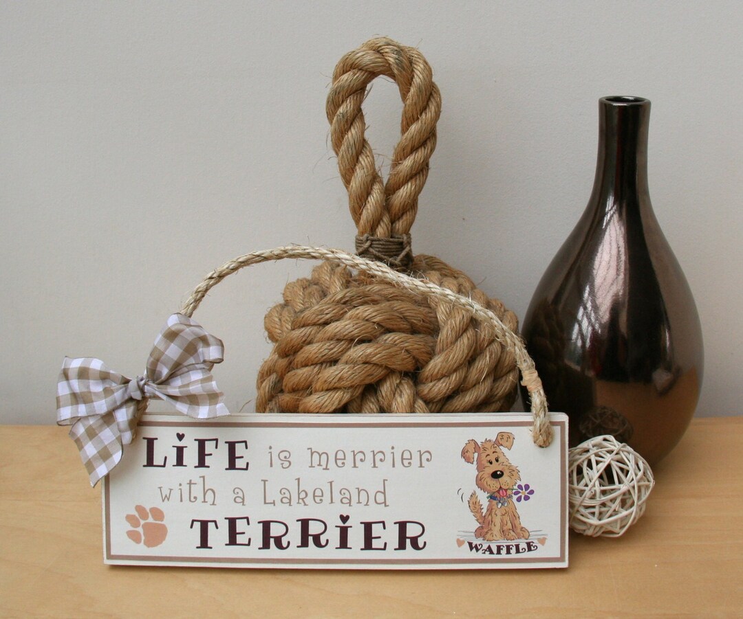 Custom Sign With Your Terrier's Name and Type - Life is Merrier! - Etsy UK