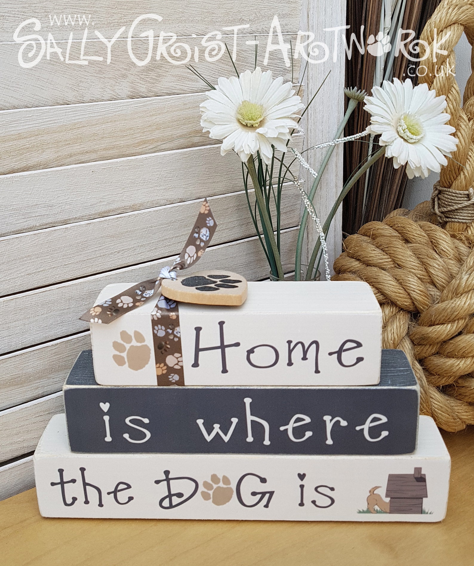 Stack of wooden blocks for a dog-friendly household. Handmade | Etsy