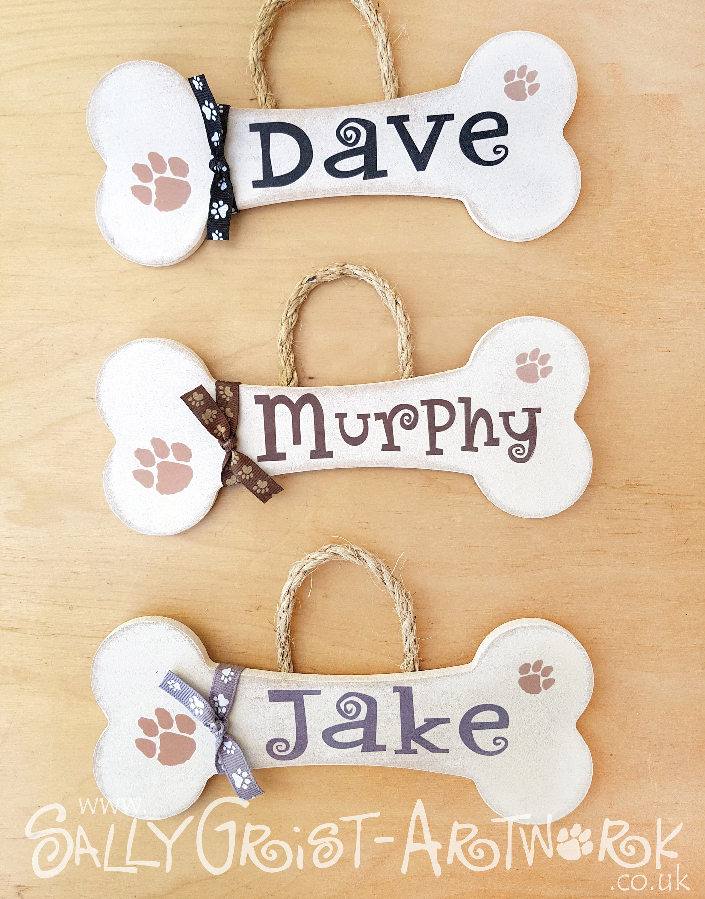 Custom Printed Bone Plaque Pawesome Hanging Signs or | Etsy