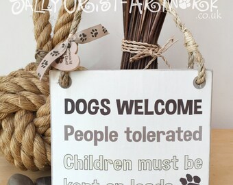 Dog Welcome Sign | Etsy