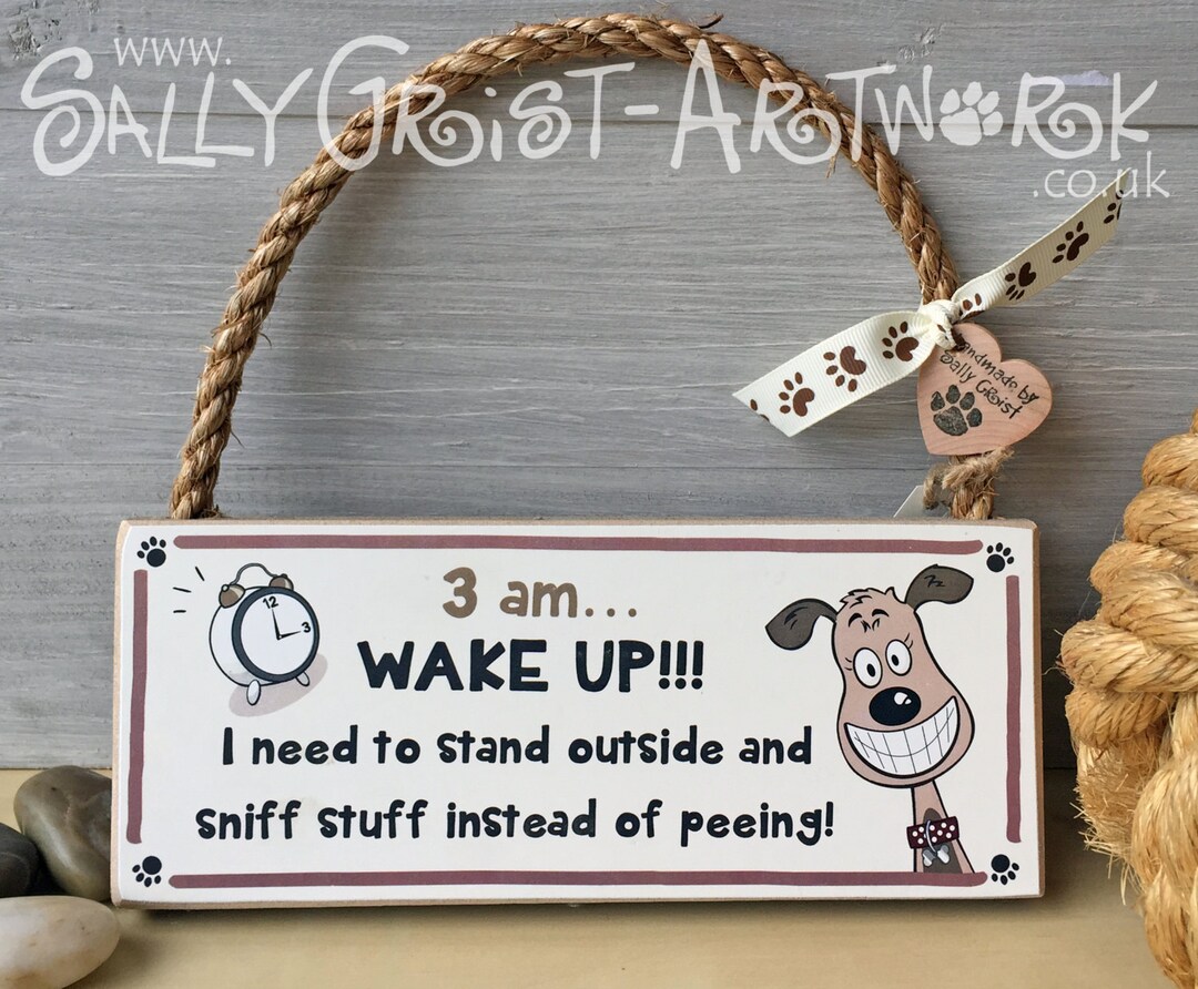 Funny Wooden Door Sign for Long-suffering Dog Parents - Etsy
