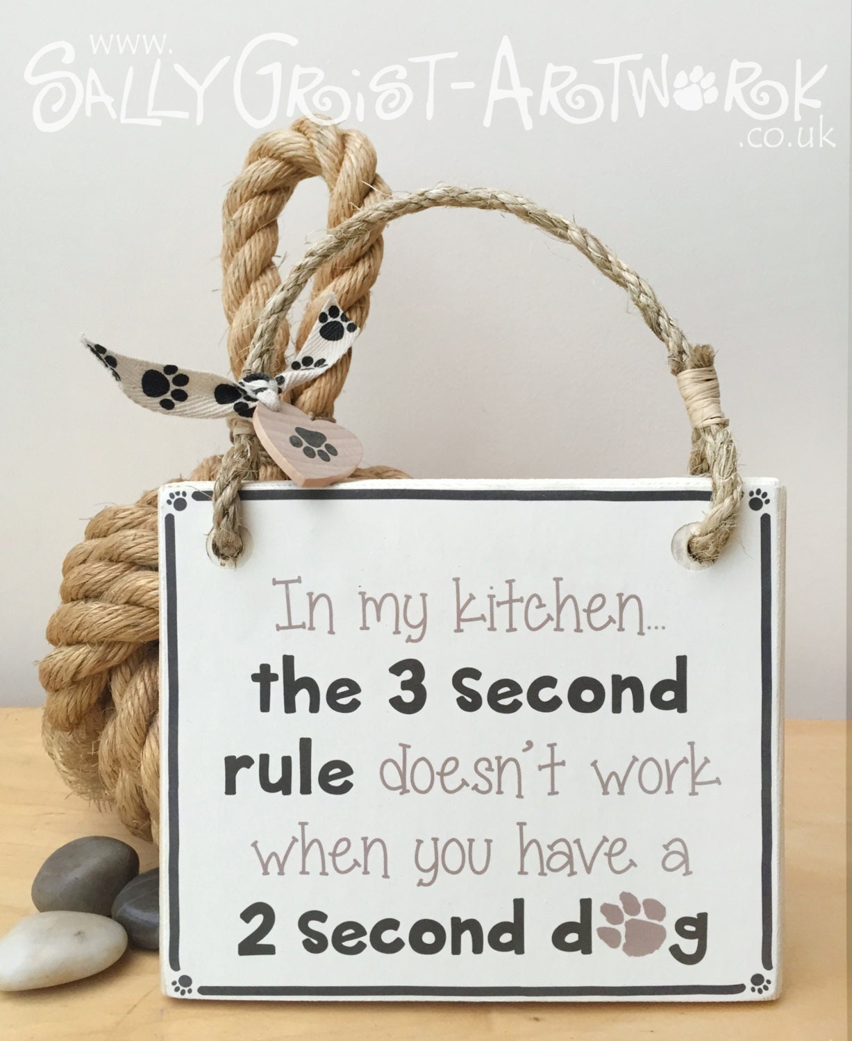 Handmade Sign for a Dog Owner Funny Slogan for the Kitchen - Etsy UK