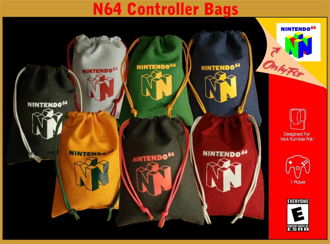 Nintendo N64 Pull String Controller Bags - Etsy