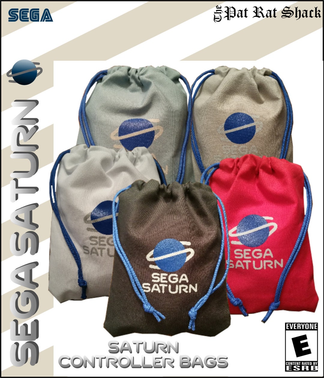 Sega Saturn Pull String Controller Bags - Etsy