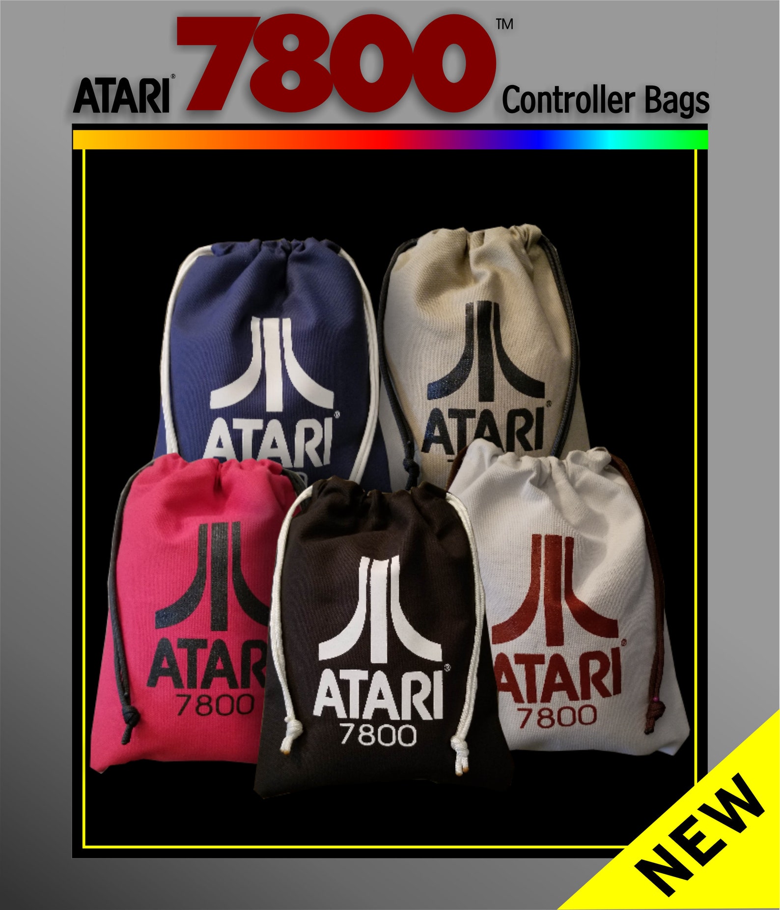 Atari 7800 Pull String Controller Bags - Etsy