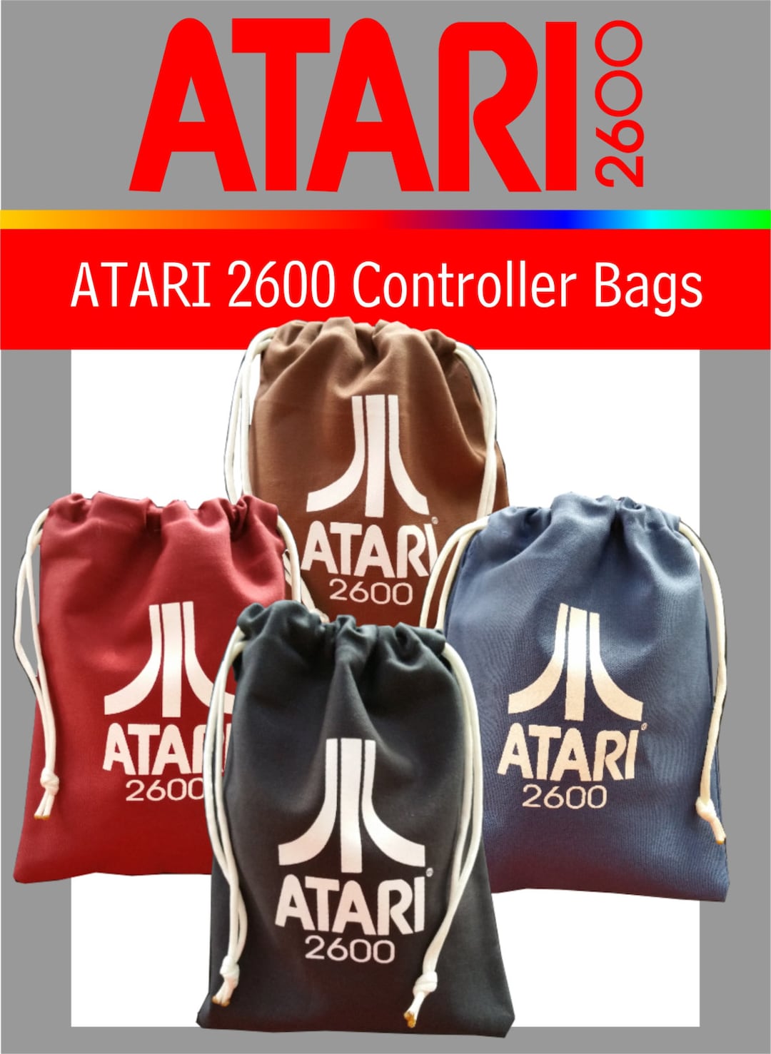 Atari 2600 Pull String Controller Bags - Etsy
