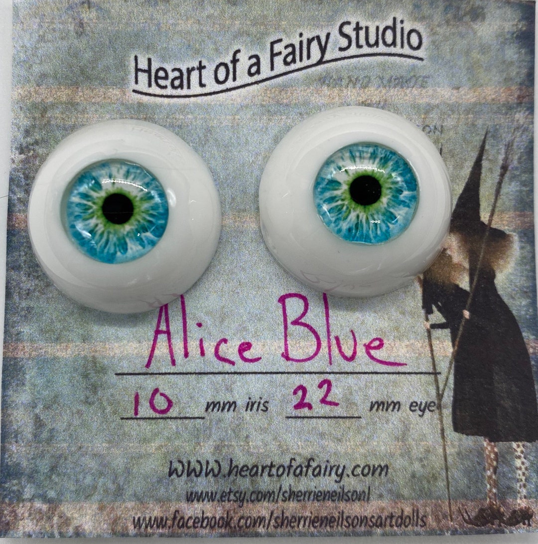 Custom or Resin - Glass Like Eyes - Alice Blue - Etsy