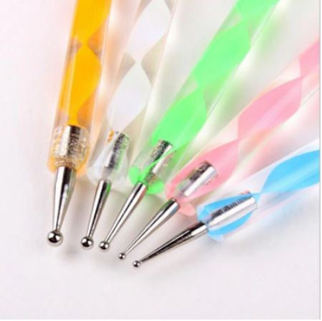 5pcs Spiral Indentation Pen New Double Head Carving Sculpture Sculpting ...