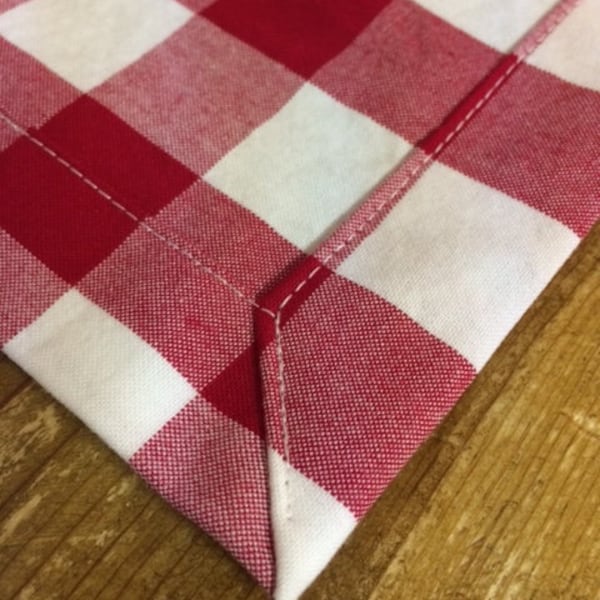 Red Gingham Check - Etsy