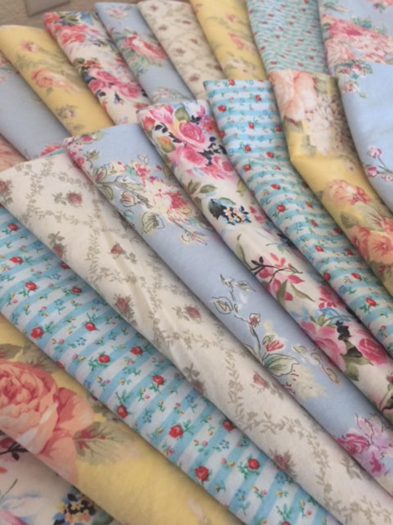 Tea Party Gift Set Shabby Chic Cloth Napkins Coordinating | Etsy