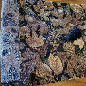 Tapestry Table Runner in Outdoor Fall Leaves, Rustic Cabin Theme ...