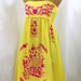 Embroidered Peasant Dress Hand Embroidered Sundress: "la Canaria ...