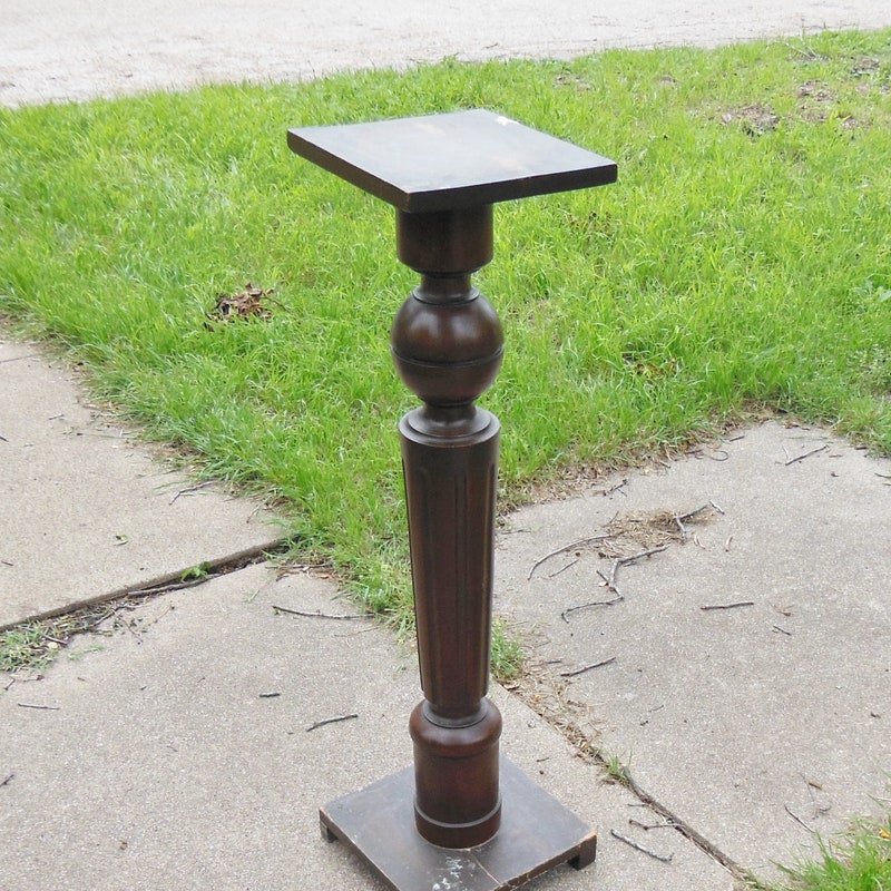 Wood Wooden Pedestal Stand - Etsy