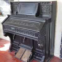 Antique 1800 Organ Wood Carved Victorian Era Eastlake Pattern Pump ...