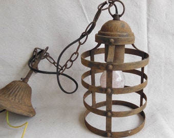 Rustic Cage Light - Etsy