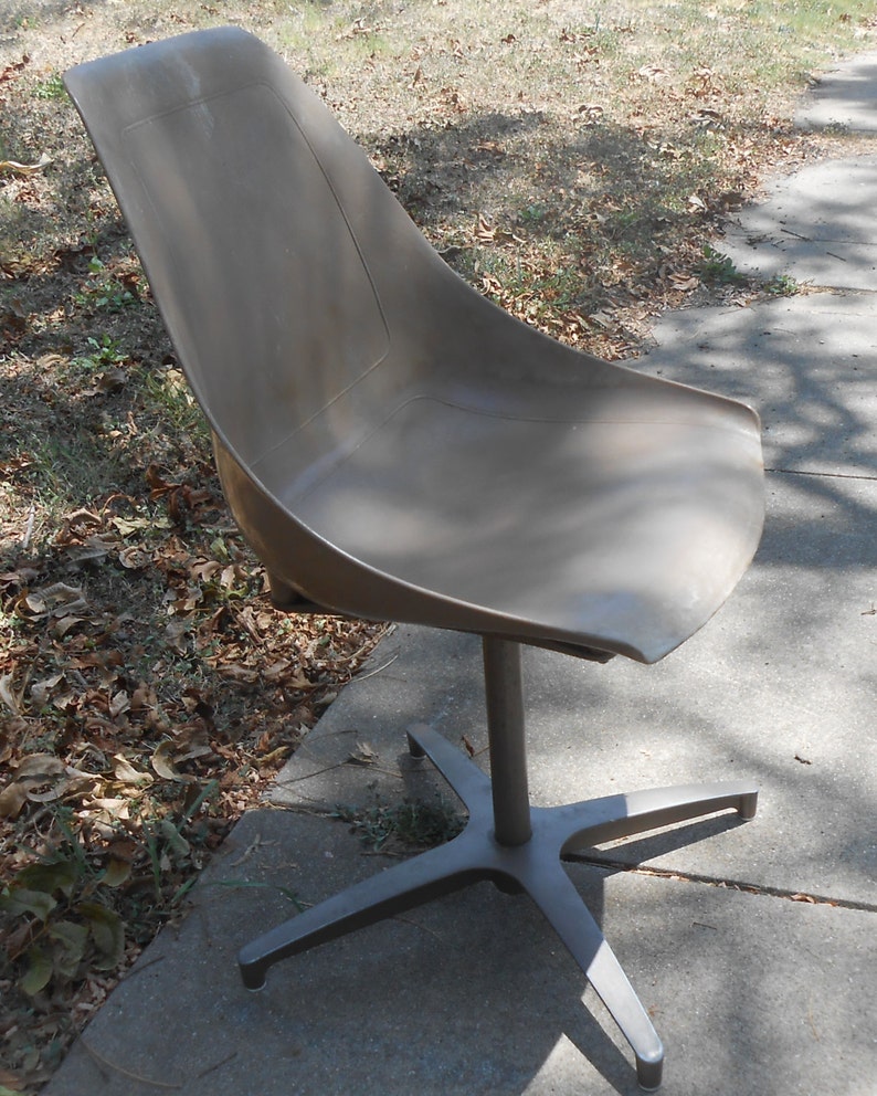 Midcentury Modern Molded Plastic Pedestal Chair Eames Era - Etsy