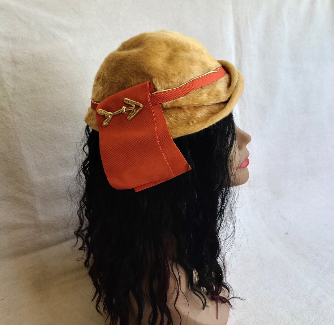 Vintage Fur Hat Tam Beret Tam Frances Nelkin Hat Melusine ...