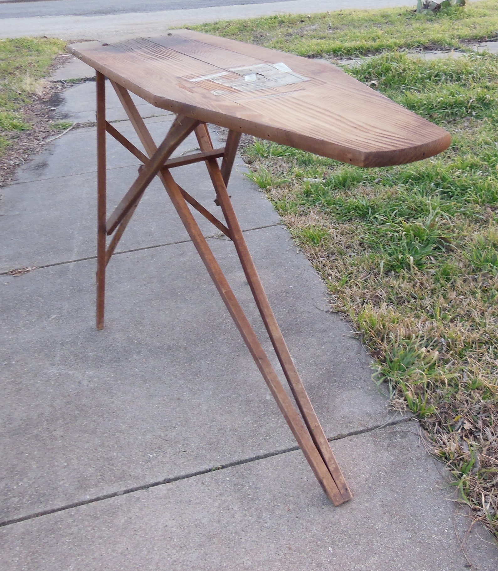 Antique Wood Ironing Board Fold up Collapsible Wooden Table - Etsy