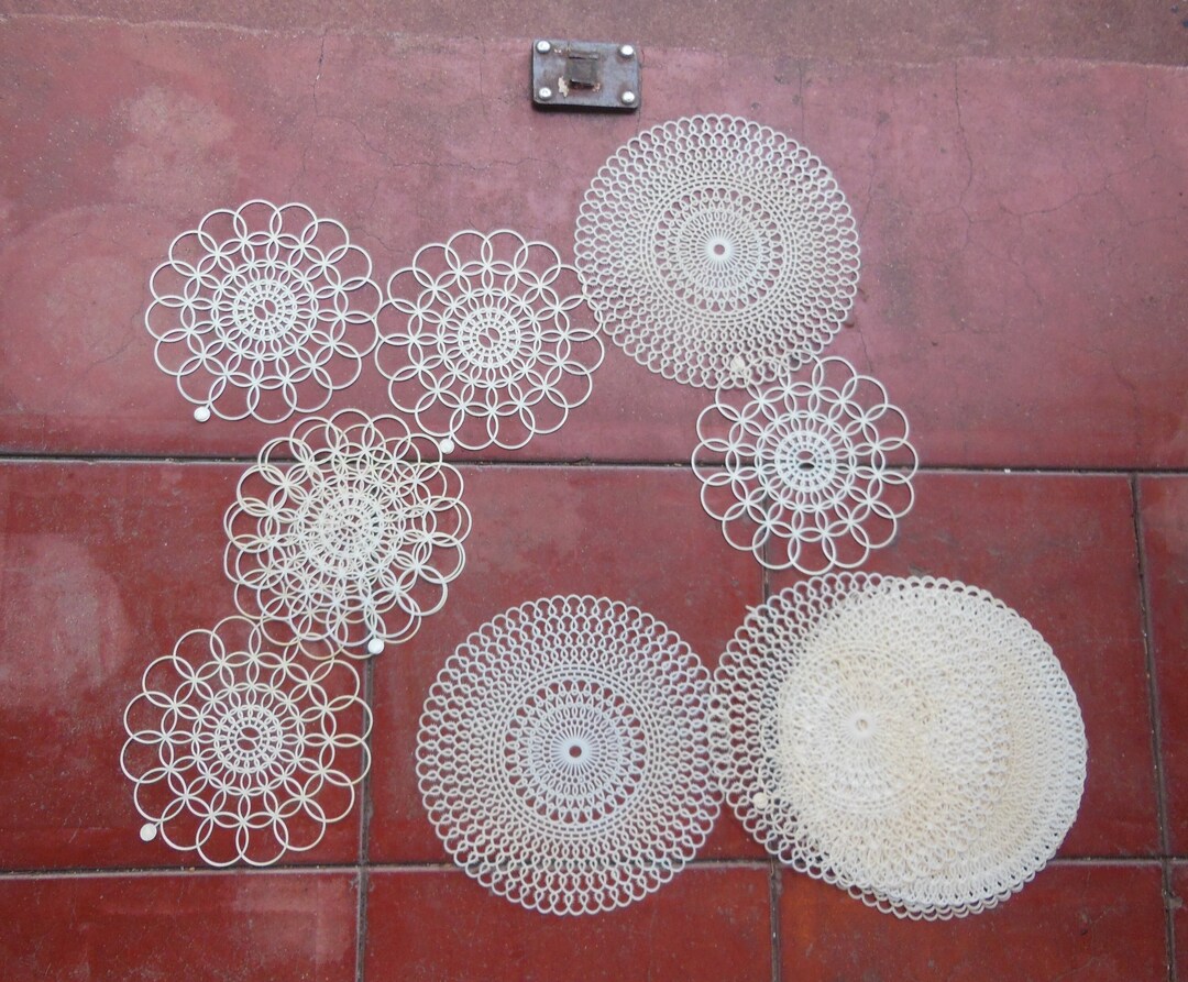 Vintage 18 Plastic Doilies Marked Tupper Made by Tupperware 1950s ...