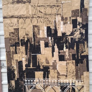 Vintage Robert Bushong Wall Hanging Heavy Linen Tapestry Earth Tones ...