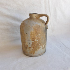 Antique 1800s Stoneware Pottery Jug Whiskey Water Jug Rustic Primitive ...