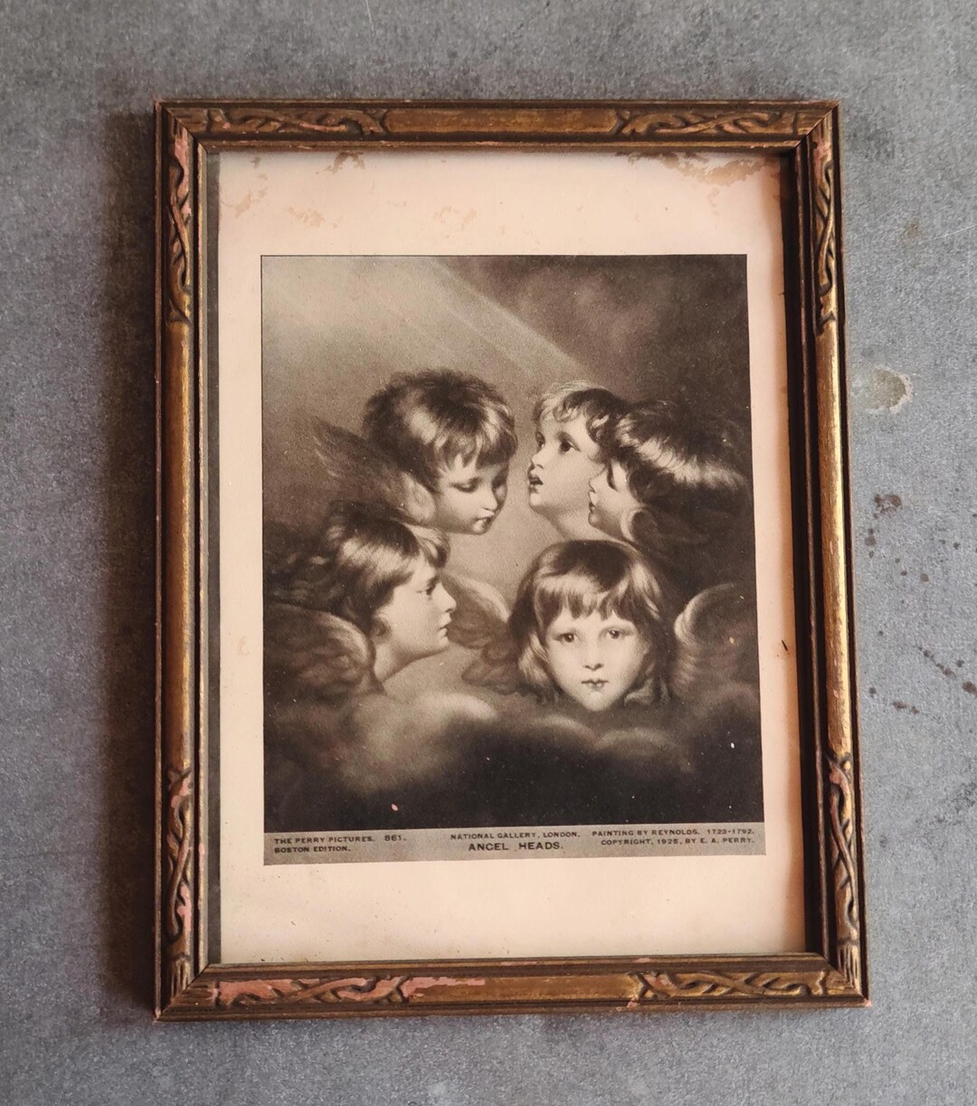 1926 Print Bronze Wood Frame - Etsy