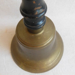 Vintage Brass School Bell Rural School Old Time School Recess Bell ...