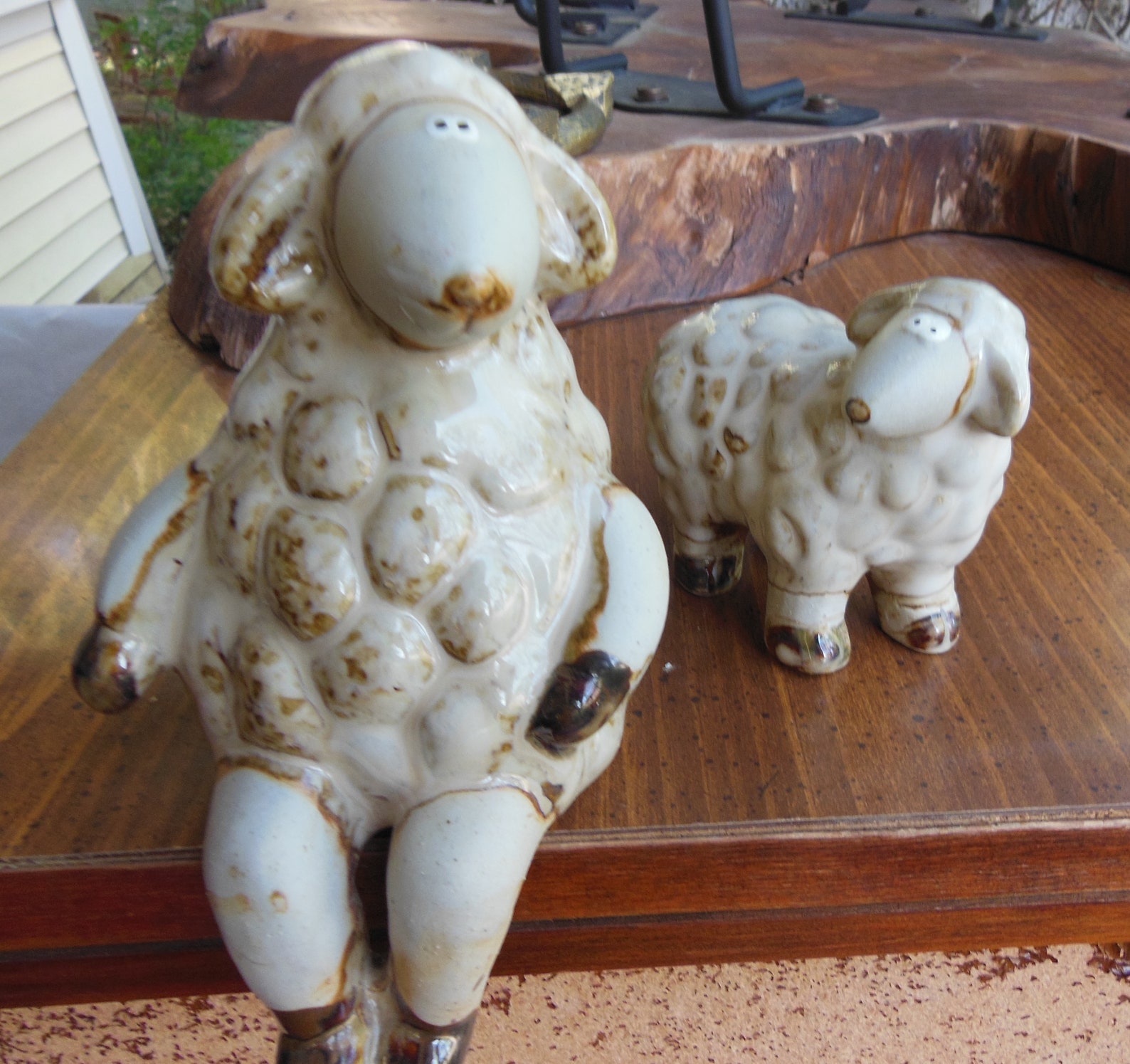 Vintage Pottery Sheep Figurines Perplexed Ewe Lamb Mother - Etsy