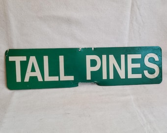 Fight Club Movie Prop Green Street Sign 4x18 Decorator paper Street ...