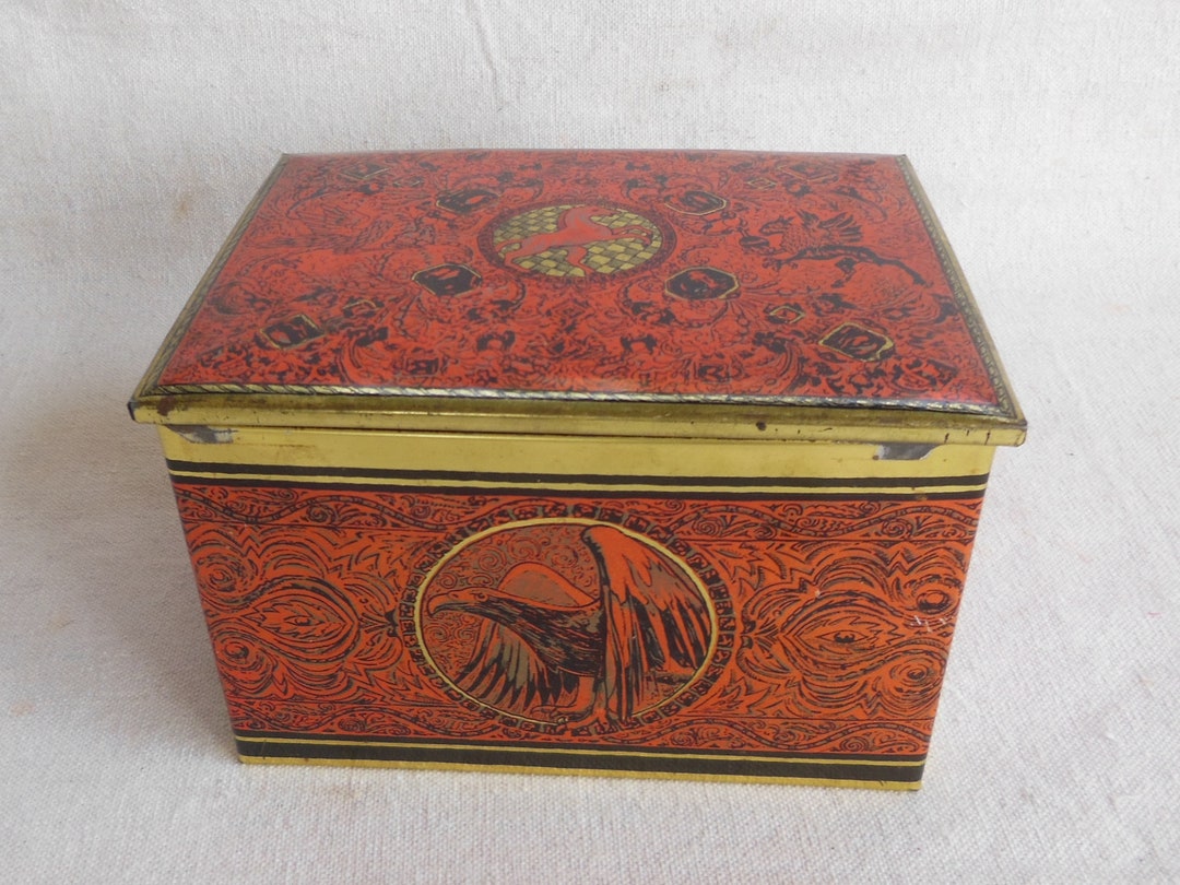 Vintage Decorative German Made Tin Container Made Western Germany ...