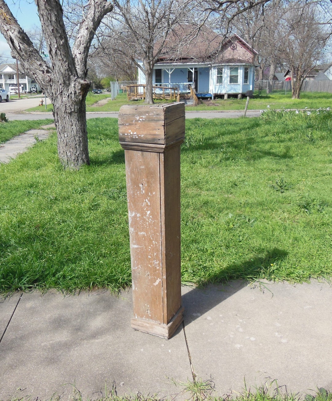 Vintage Architectural Salvage Porch Column Wooden Old House Salvage ...