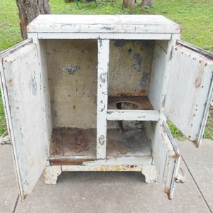 Antique Galvanized Metal Ice Box 1920s Refrigerator - Etsy