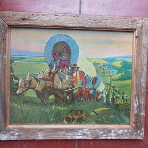 Vintage Luke Doheny Lithograph the Way Westward - Etsy