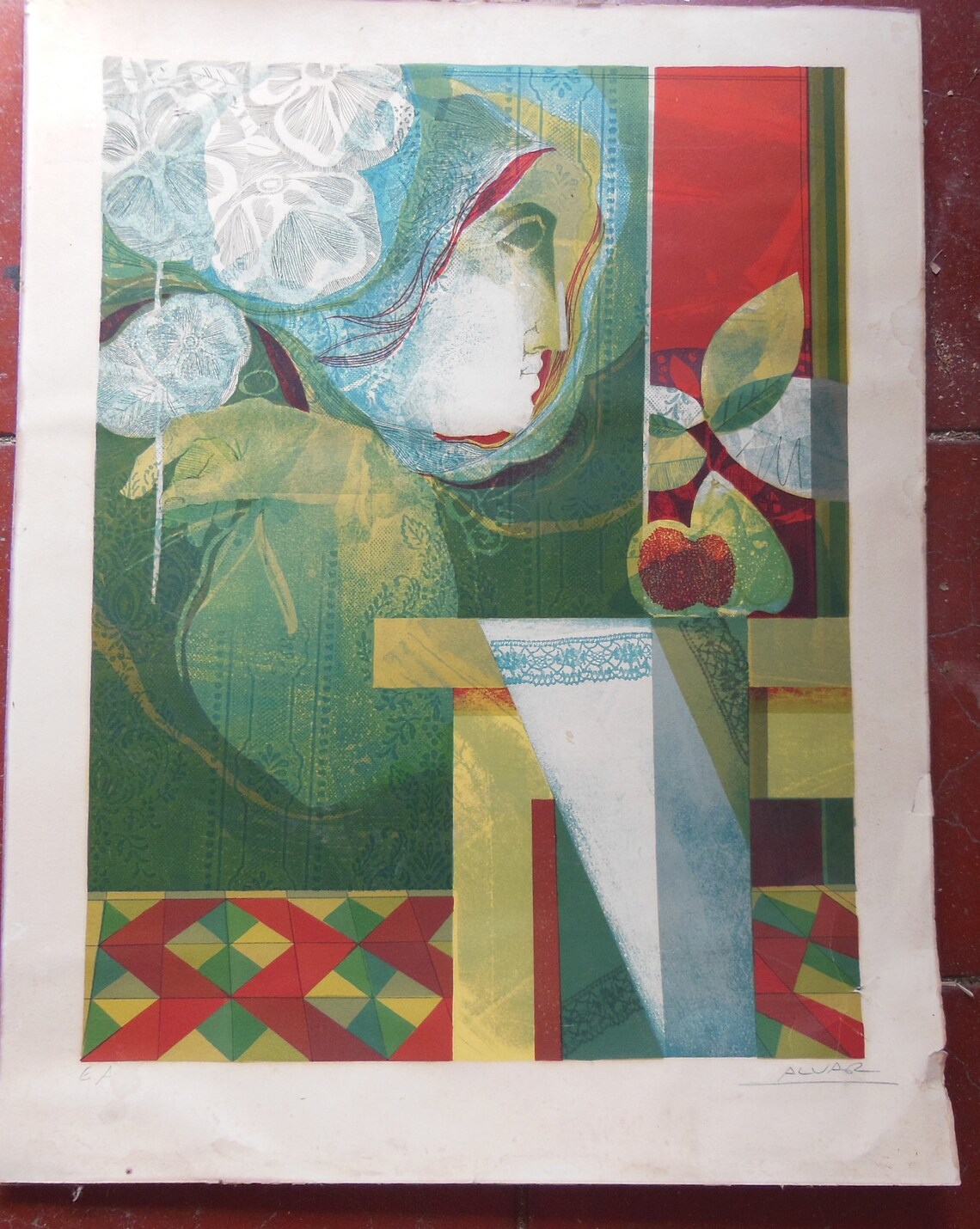 Vintage EP Print Signed by Alvar Artist Proof Alvar Sunol - Etsy