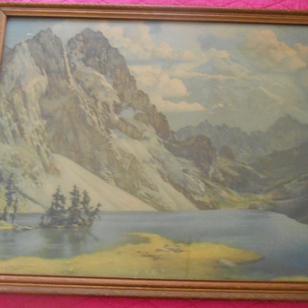 Mountain Scene - Etsy