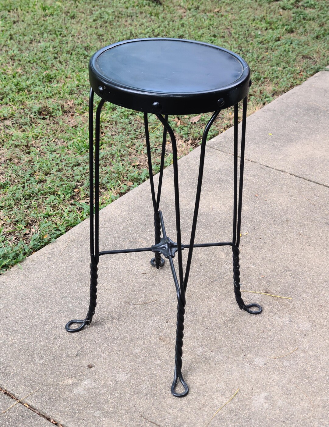Wrought Iron Ice Cream Bar Stool Counter Stool Plant Stand Shipping Not ...