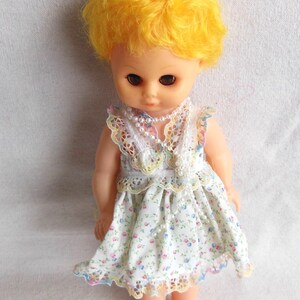 Vintage Unmarked Yellow Hair Doll 1990s Made in China Handmade Outfit ...