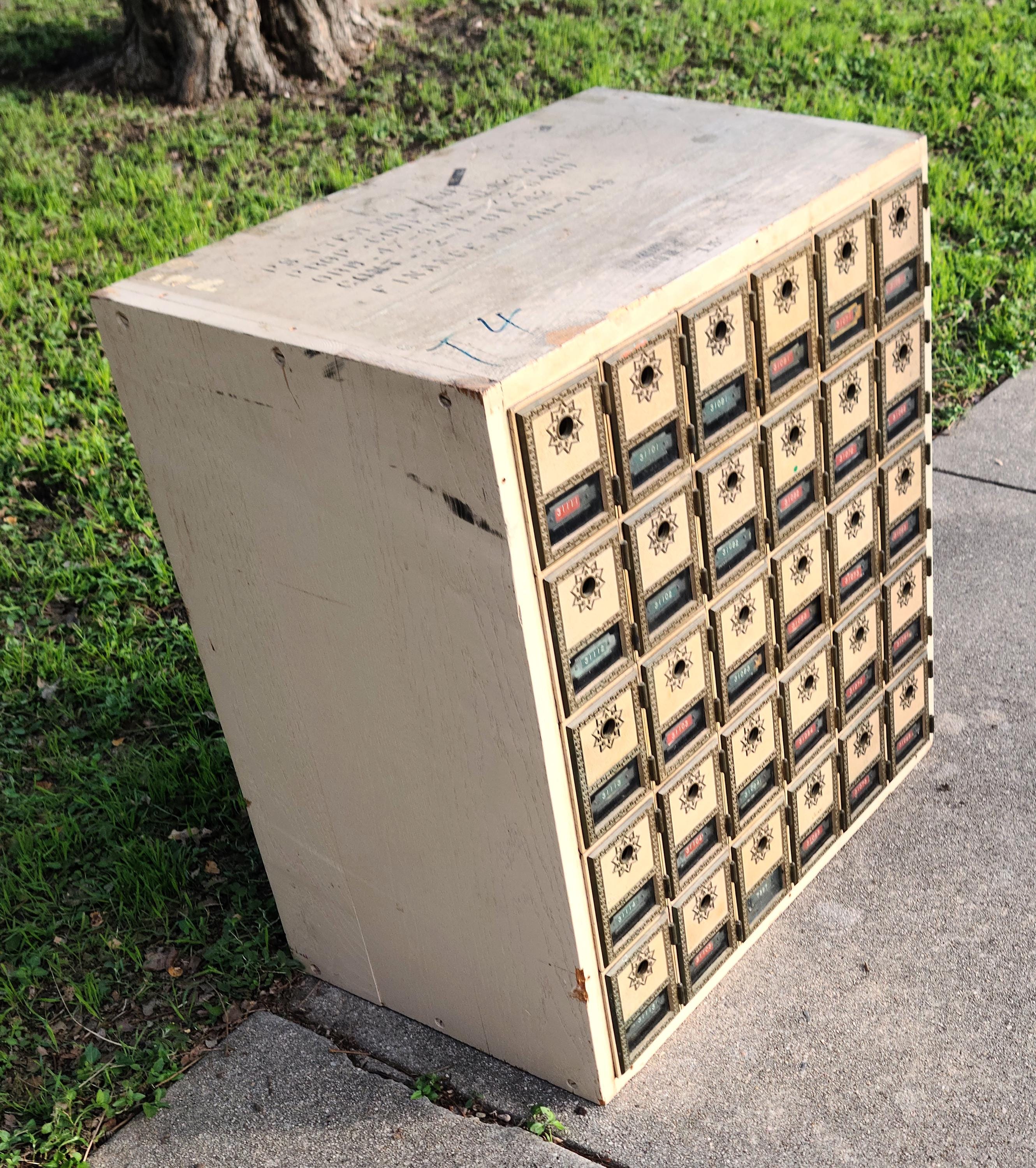 Vintage US Post Office Mail Sorter Box Cubby - Etsy